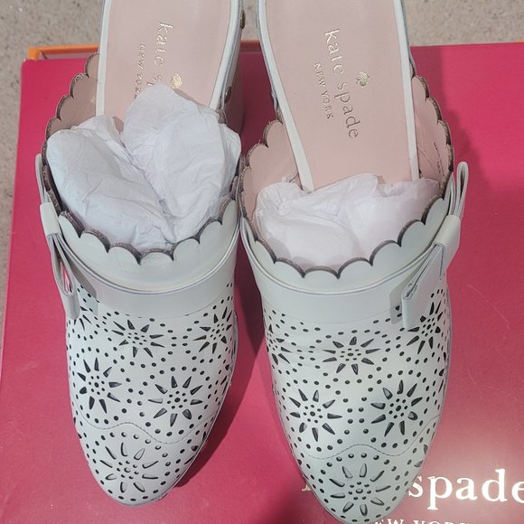 kate spade | Shoes | Kate Spade Cala Laser Cut Clogs | Poshmark